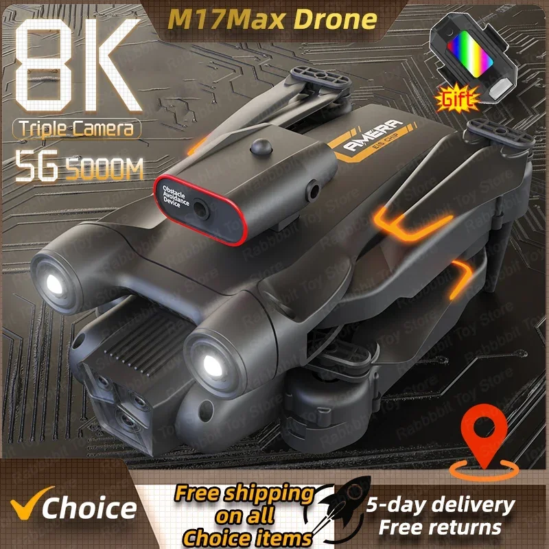 Mini-M17-Max-Drone-com-c-mera-tripla-HD-Drone-de-fluxo-ptico ...