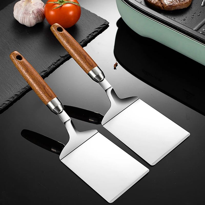 1PC-Stainless-Steel-Steak-Spatula-Pancake-Scraper-Turner-Grill-Beef ...