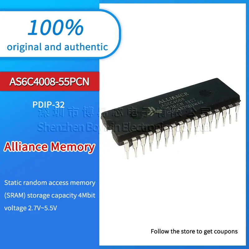 Original-genuine-AS6C4008-55PCN-AS6C4008-SRAM-static-random-access ...