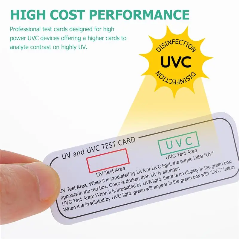 20pcs Light Test Cards UVA UVC Test Cards Light Wavelength Indicator ...