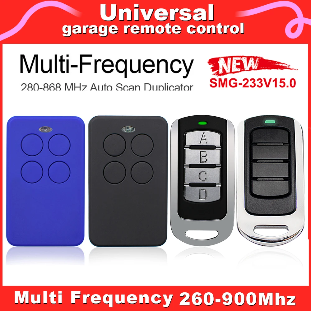 260 900MHZ Garage Door Remote Control Universal Garage Door Command ...