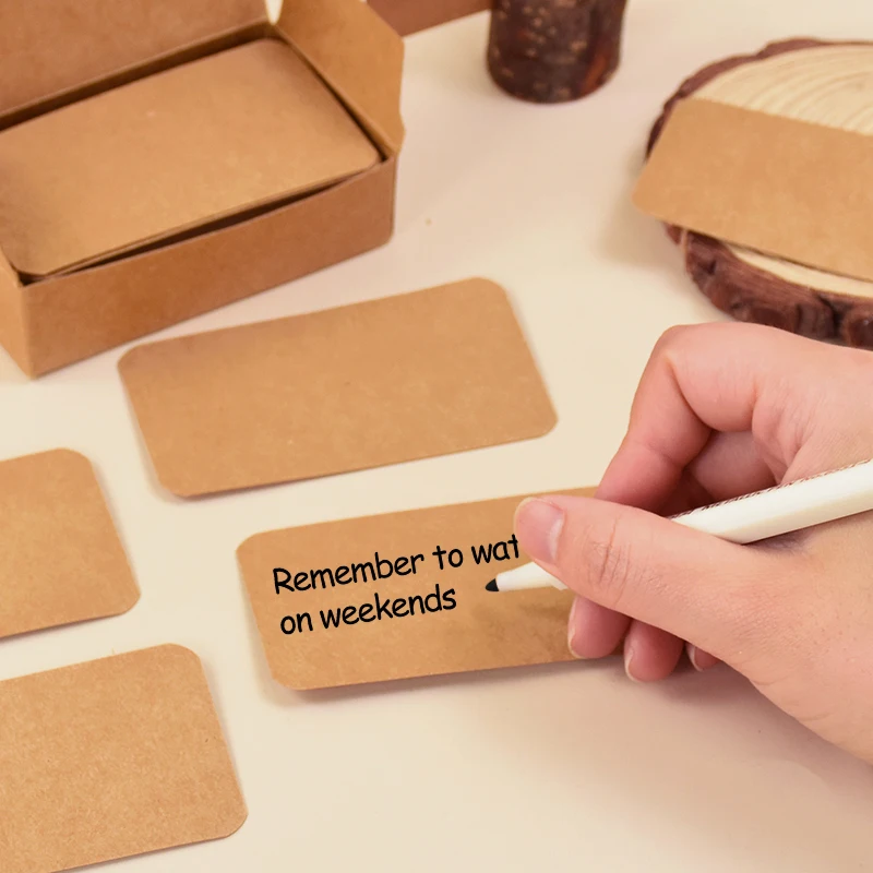 100pcs-Box-Blank-Kraft-Paper-Card-DIY-Kids-Birthday-Gift-Cards-Greeting ...