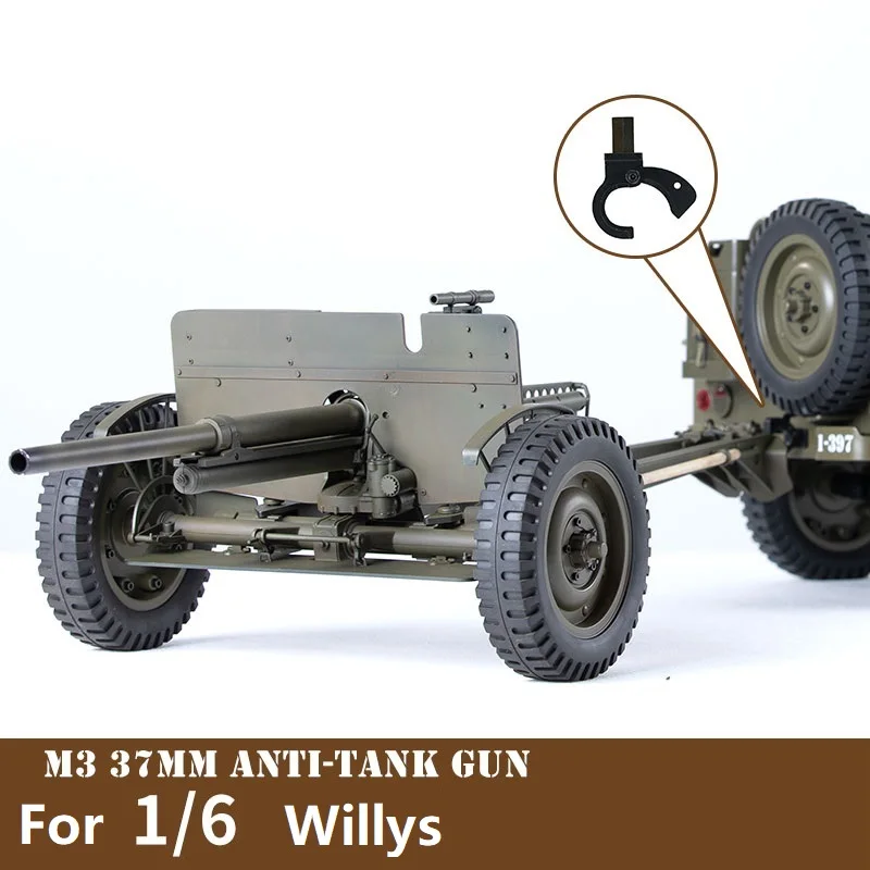 FMS 1/6 Willys 1941 MB Scaler M3 37mm Anti-Tank Gun RC Car Part