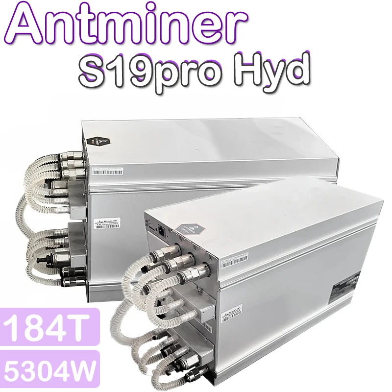 Antminer-S19Pro-Hyd-184T-Water-Cooling-Asic-Miner-5304W-Liquid-Cooled ...