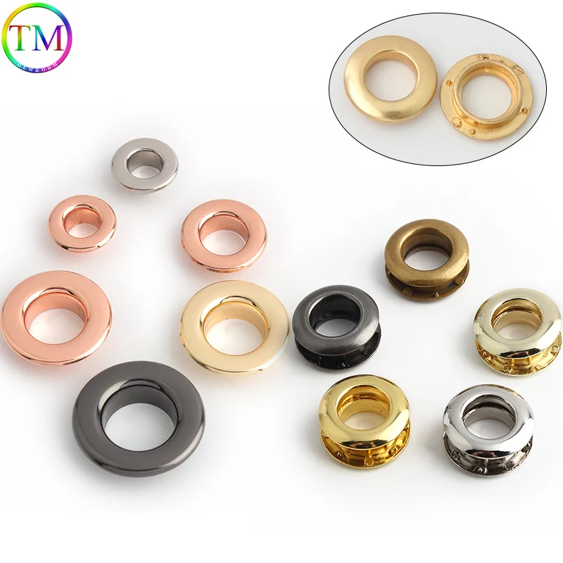 10-50Pieces-8-10-11-14MM-Metal-Eyelets-Grommets-With-Round-Ring-Eye ...