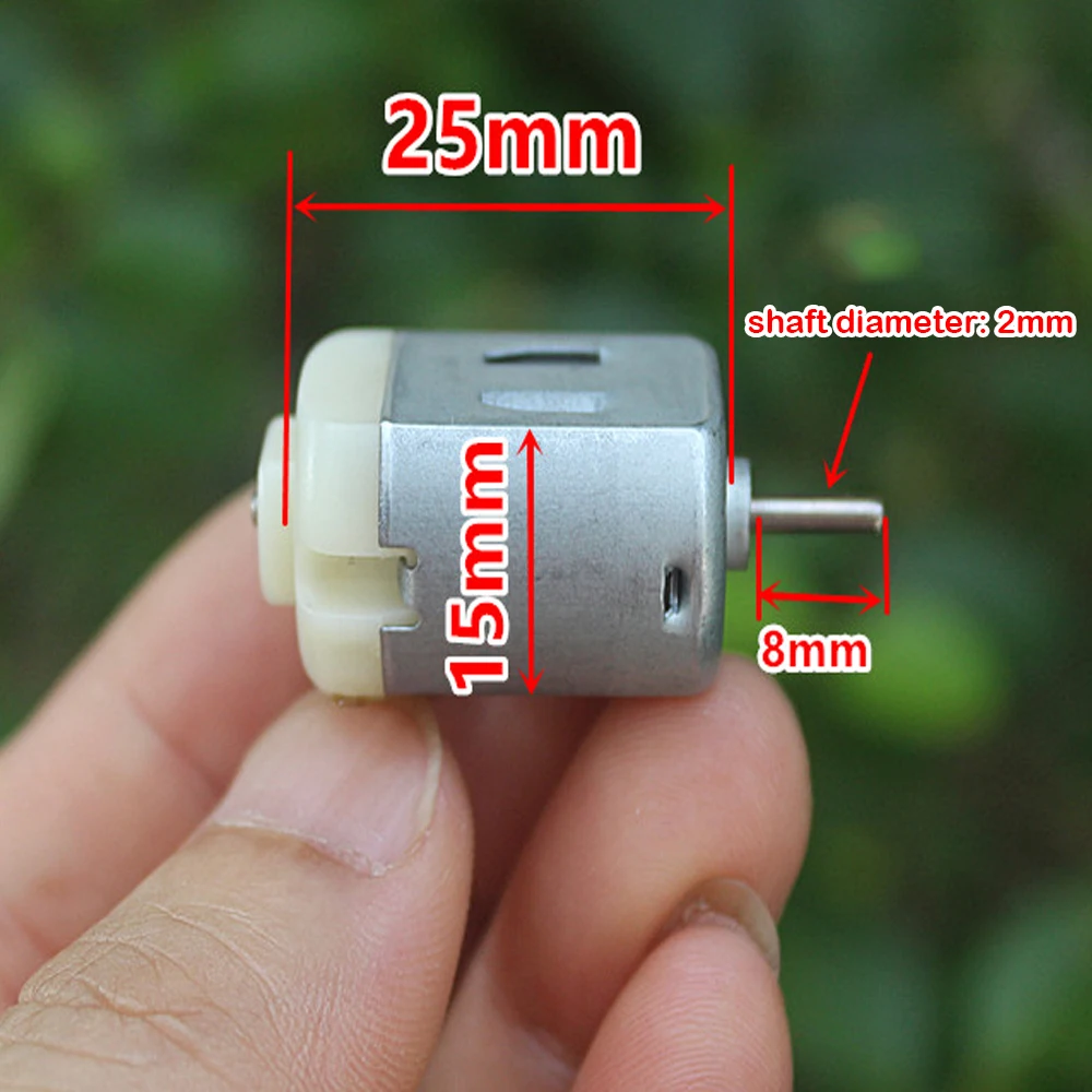 Mini 130 DC Motor Micro 15*25mm Electric Motor DC2.4V 3V 3.7V 23000RPM ...