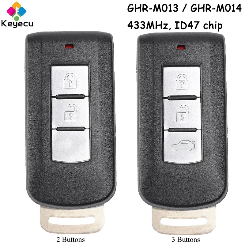 KEYECU-Smart-Remote-Car-Key-With-2-3-Buttons-433MHz-ID47-Chip-for ...