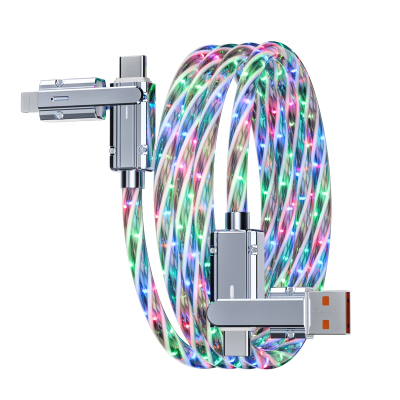 New-Starry-Sky-LED-Multicolor-Fast-Charging-Cable-100W-LED-USB-Cable-4 ...