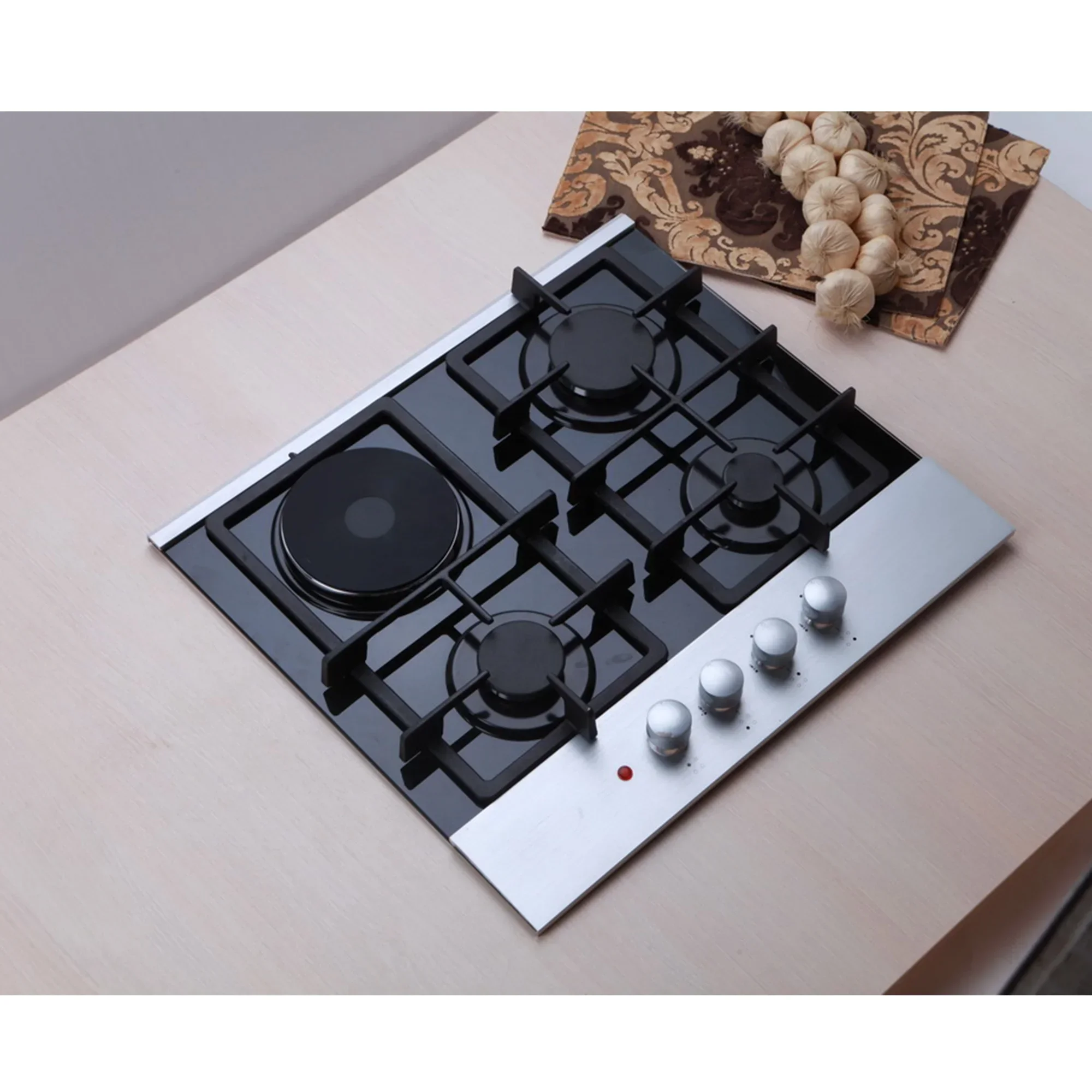 Gas-Burner-Cooktop-Cooker-4-Burners-Oven-Grill-Gas-Cooker-with-3-Gas ...