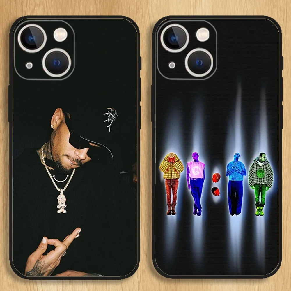 Chris-Brown-American-Rapper-Phone-Case-For-iPhone15-14-13-12-11-Pro-Max ...