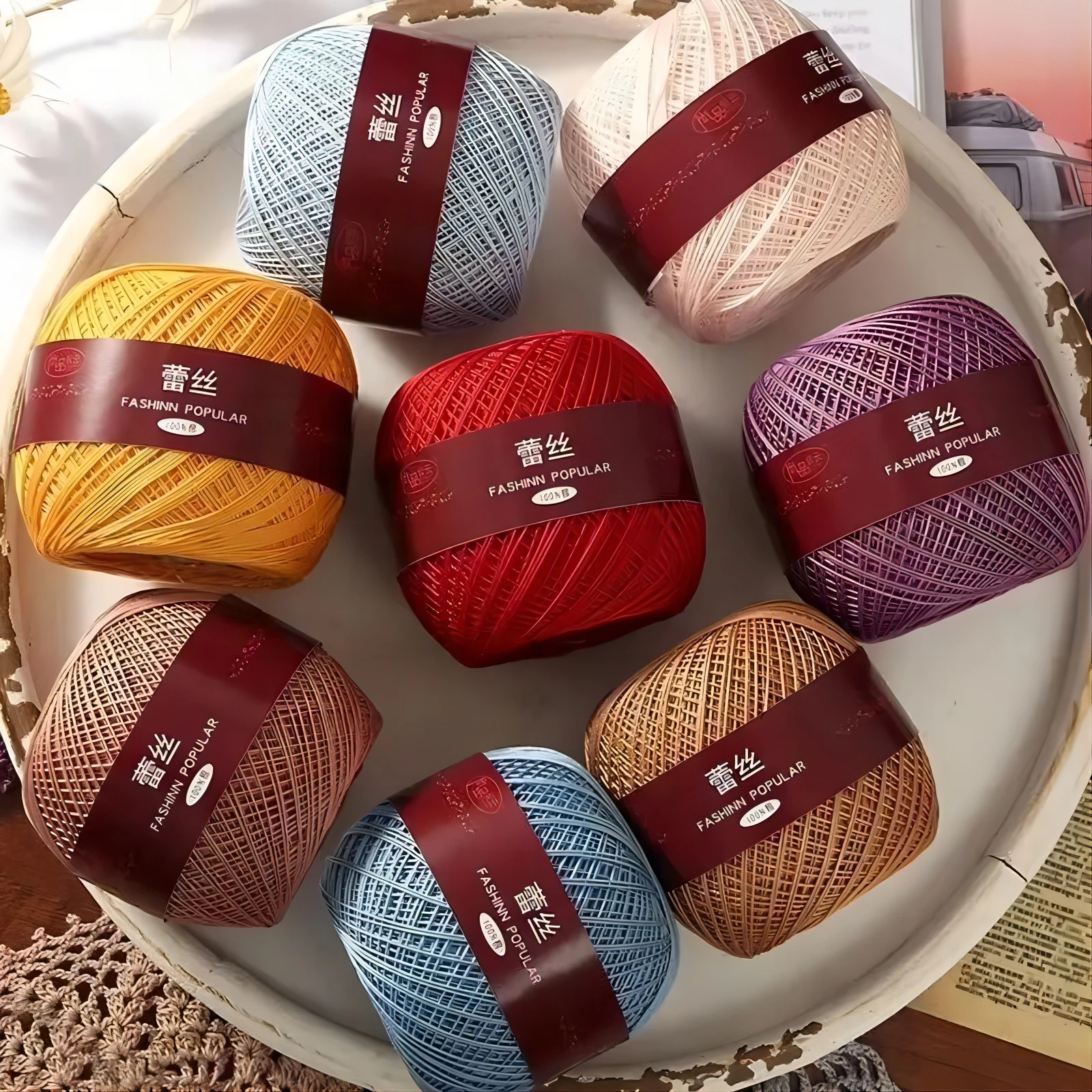 Hilo-de-encaje-fino-para-tejer-a-mano-suministros-de-costura-6-tama-os ...