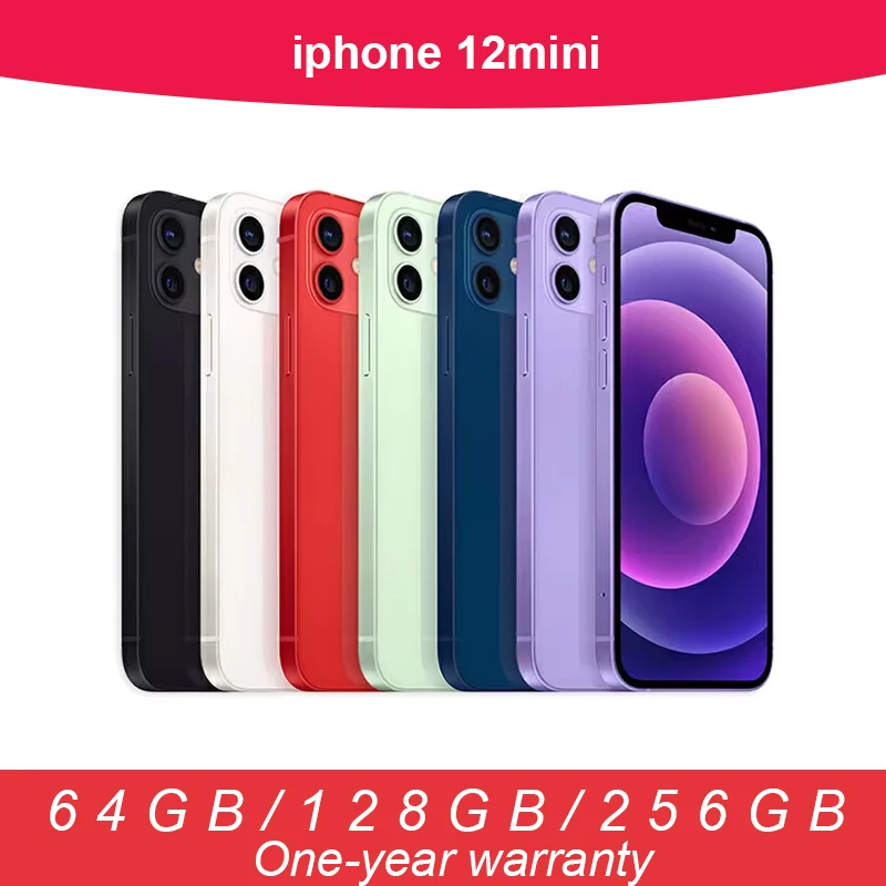 Original-Apple-12-mini-64GB-128GB-256-ROM-iPhone-unlocks-5-4-inch-OLED ...