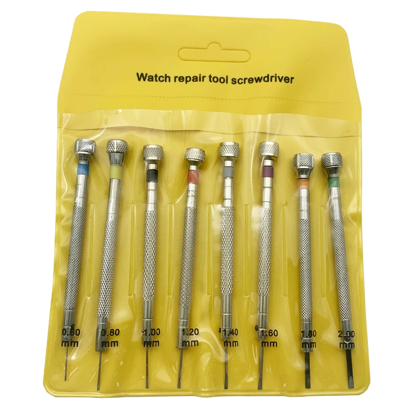 New-0-6mm-2-0mm-8Pcs-Watchmakers-Multifunctional-Opening-Repair-Tool ...
