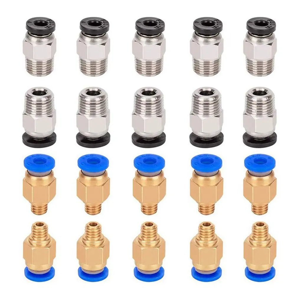 Printer Pneumatic Connectors Pc4-m6 Brass Pneumatic Connectors Pc4-01 ...