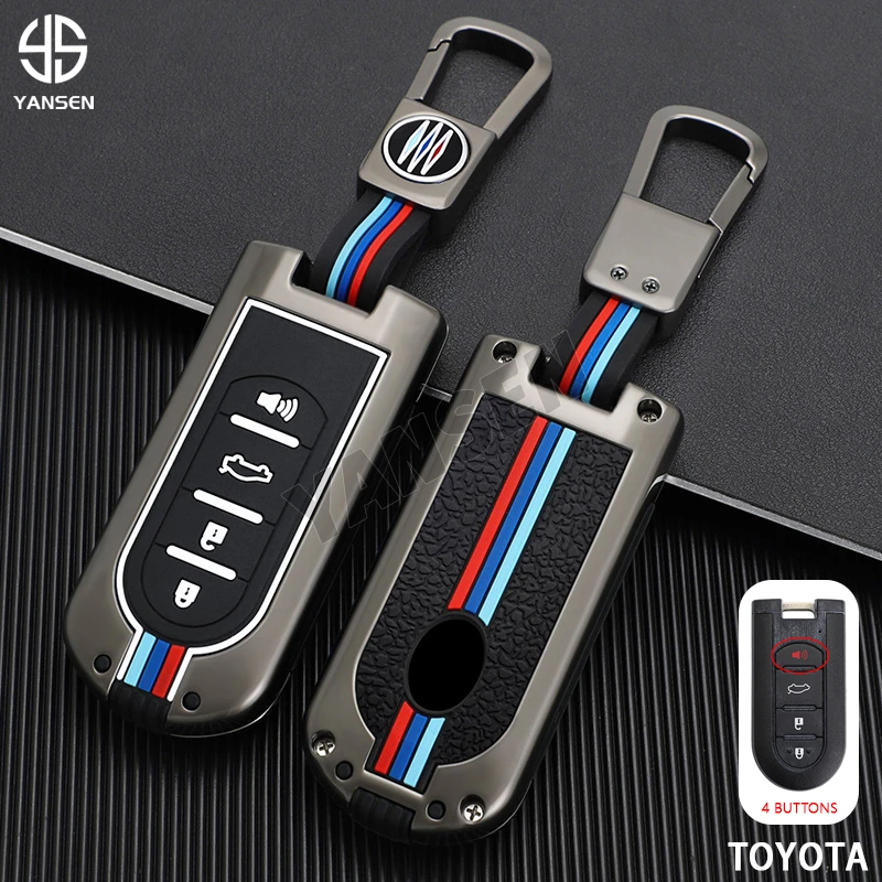 Tricolor Keyring For Toyota Rav4 Land Cruiser Car Remote Key Chains ...
