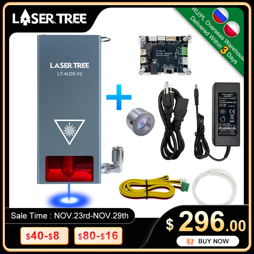 LASER-TREE-20W-40W-80W-Laser-Head-For-Engraver-Wood-Cutting-CNC-DIY ...