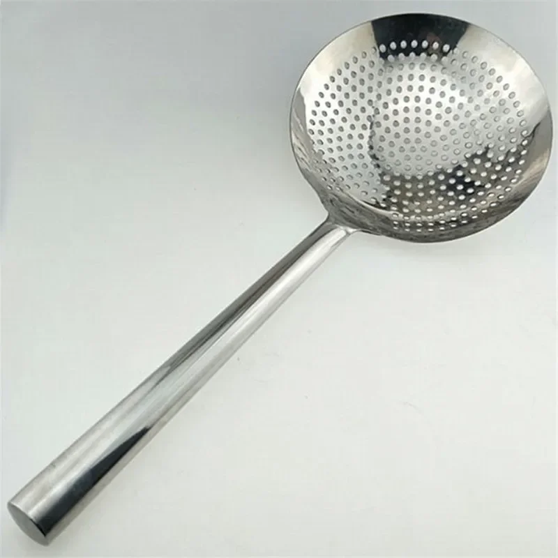 long-handle-colander-spoon-cooker-fried-kitchen-Large-Big-Mesh-Strainer ...