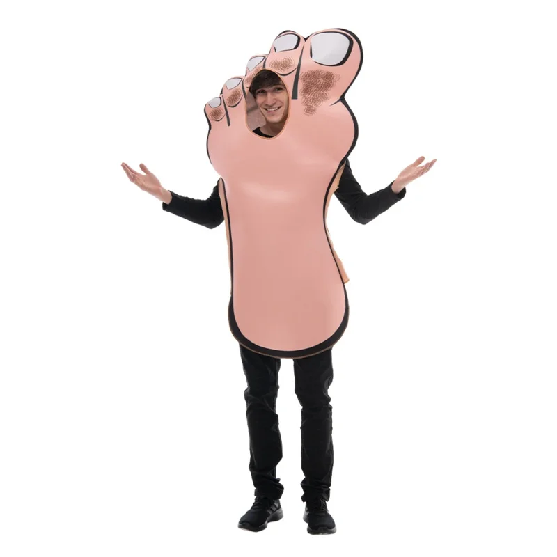 Adult-Halloween-Funny-Foot-Costume-Unisex-Novelty-Jumpsuits-Cartoon-Toe ...