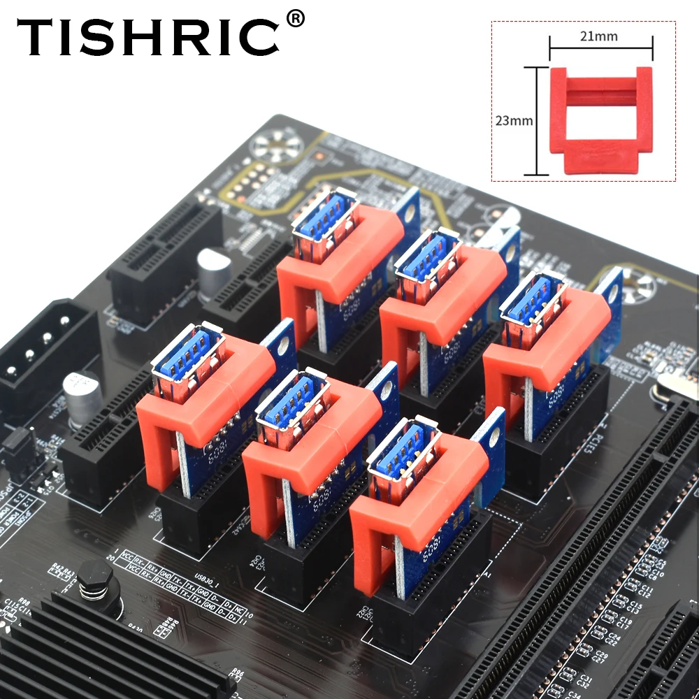 TISHRIC-PCIE-Riser-1X-Retainer-Vertical-Mount-Locker-PCI-E-X1-Holder ...