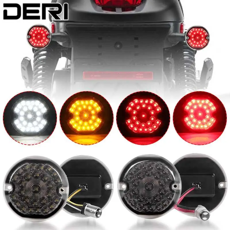 Rodada-LED-Brake-Tail-Light-direcional-Turn-Lamp-alta-baixa-largura ...