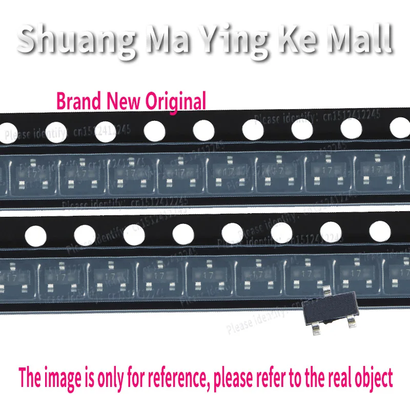 PDTC124E-PDTC124ET-215-MARK-W17-17-SOT23-Triode-100mA-50V-NPN-Resistor ...