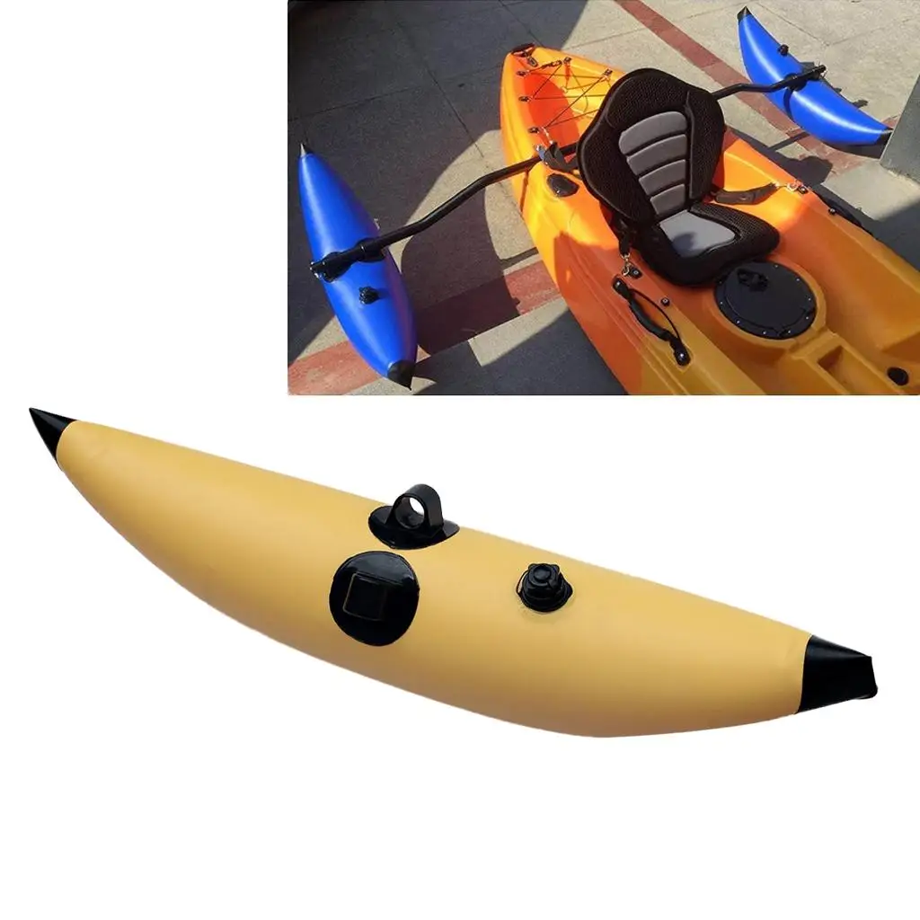 Kayak-PVC-Inflatable-Outrigger-Canoe-Fishing-Boat-Standing-Float ...