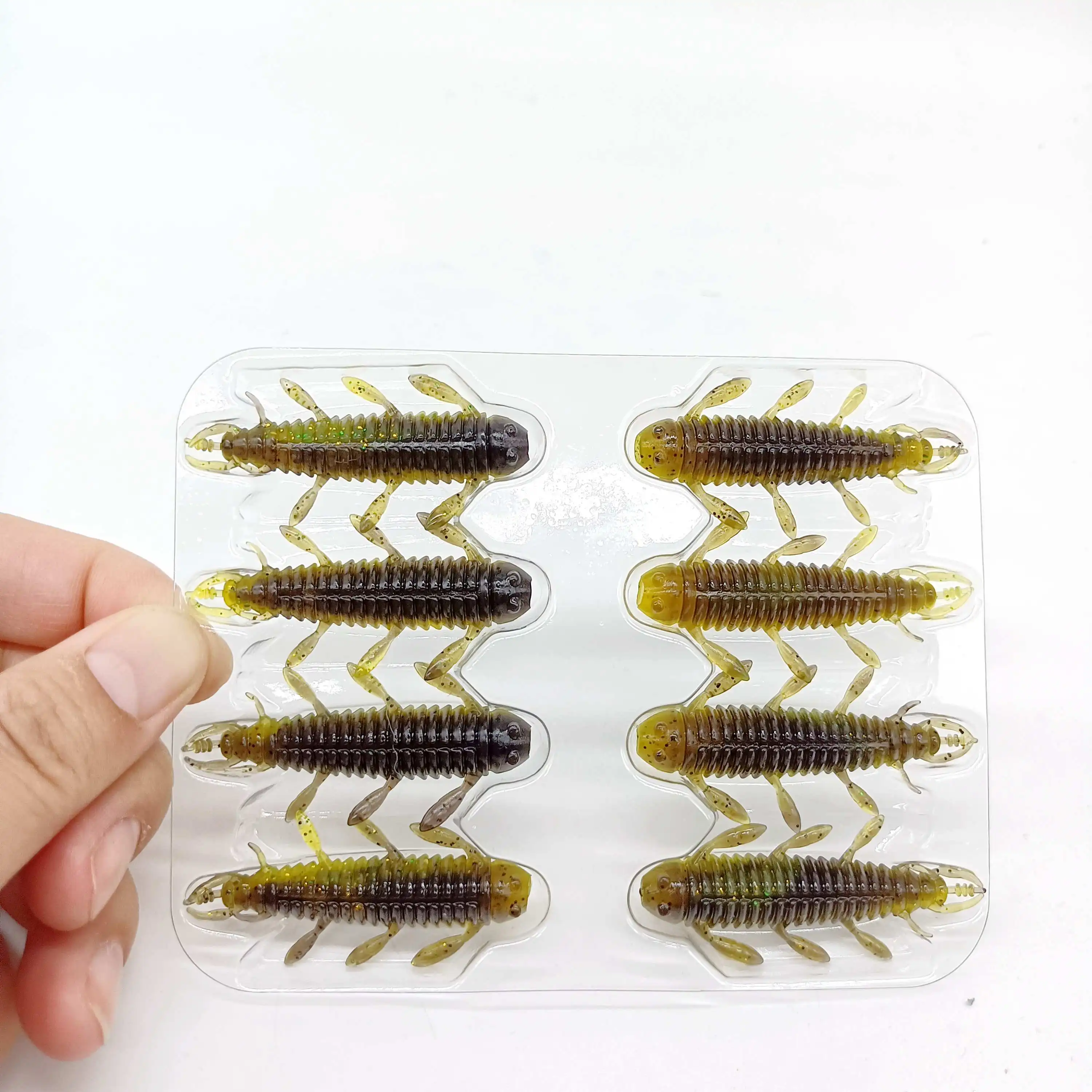 DUODUOYU-8PCS-TPR-Floating-Soft-Worm-Fishing-lure-1-9g-52mm-No-Sinker ...