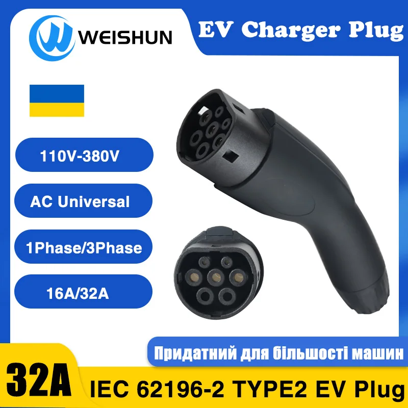 EV-Charger-Plug-Adaptor-Type-2-IEC-62169-Male-Female-for-Eletric ...