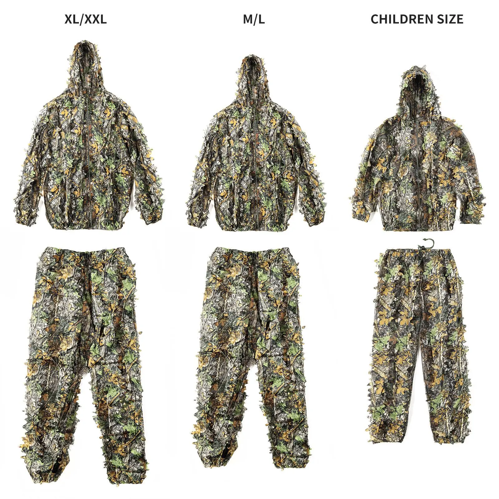 Tactical-Outdoor-3D-Maple-Leaf-Bionic-Camouflage-Ghillie-Suit-Jungle ...