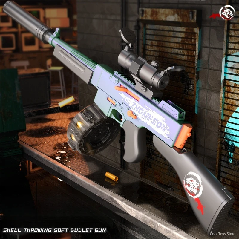 Electric-Manual-2-Modes-Thomson-Toy-Gun-Soft-Bullet-Shell-Ejecting ...