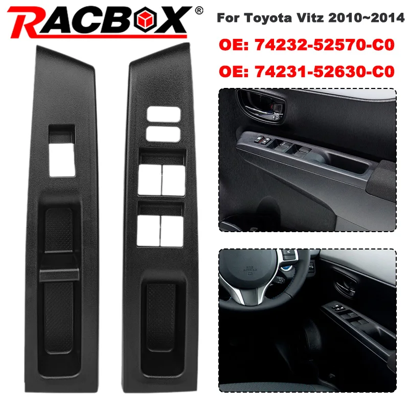 Car-Interior-Front-Armrest-Upper-Window-Switch-Panel-For-Toyota-Vitz ...