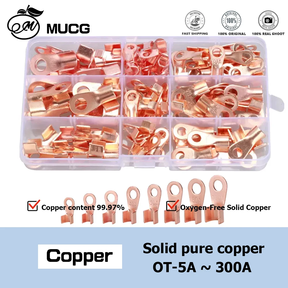 70-80-120Pcs-DIY-Boxed-Solid-Copper-Crimp-Terminal-Cable-Connector ...