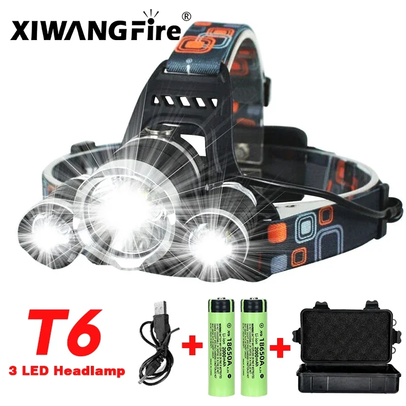 Rechargeable T6 LED Headlamp – Adventure Jem