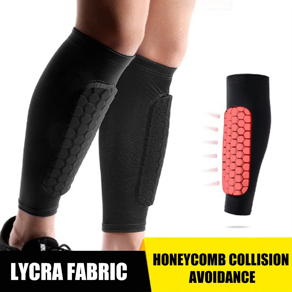 1pcs-Soccer-Football-Shin-Guard-Pads-Honeycomb-Running-Leg-Calf ...