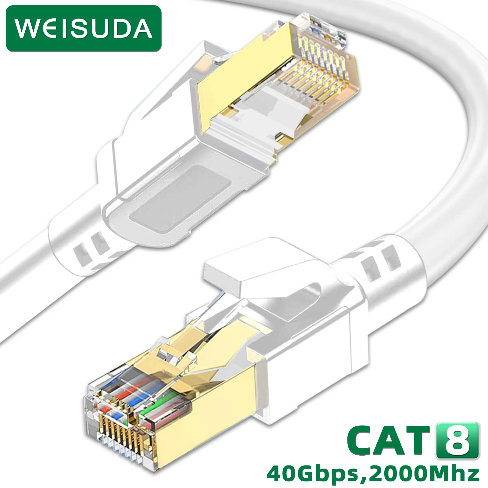 CAT8-Ethernet-Cable-High-Speed-Gaming-40Gbps-2000MHz-RJ45-Internet ...