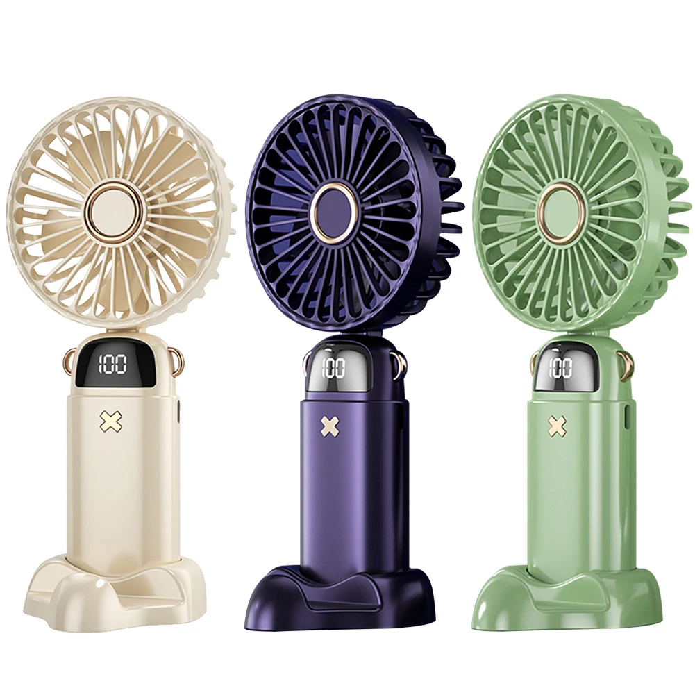 Electric-Fan-5-Speeds-Adjustable-Mini-Desktop-Fan-Integrated-3000-6000 ...
