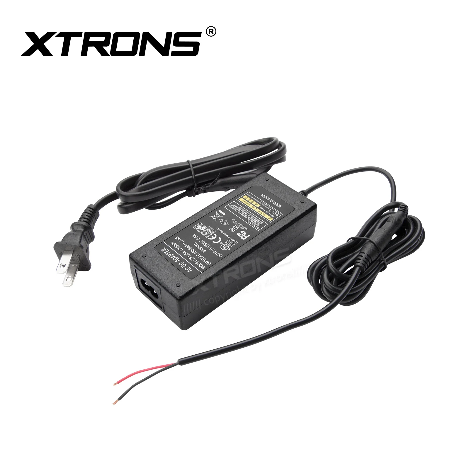XTRONS-AC05-AC-Adapter-for-Car-Roof-Unit-110v-220v-to-12V-with-3meters ...