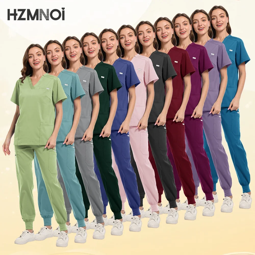 High-Quality-Spa-Uniforms-Unisex-V-Neck-Work-clothes-Pet-grooming ...