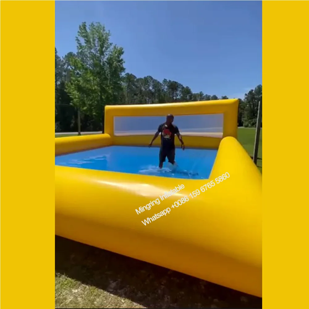 Giant-53x27ft-Inflatable-Yellow-Beach-Water-Pool-Volleyball-Court ...