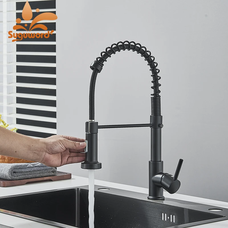 Removable-Gourmet-Kitchen-Faucet-2-Modes-Sprayer-Rotatable-Deck-Mount ...