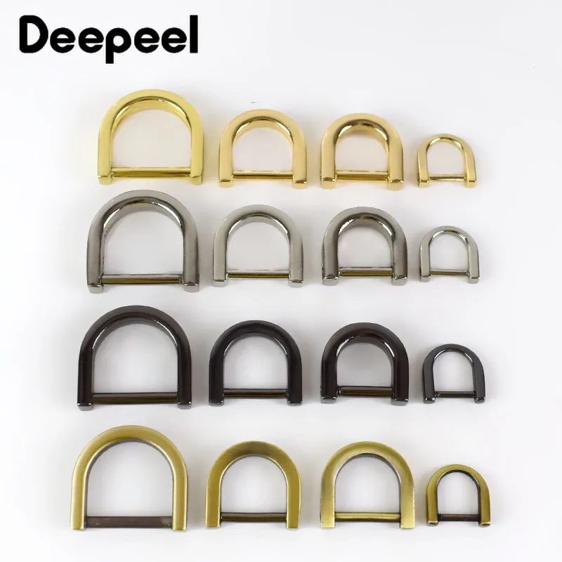 4/10Pcs 10/12/15/20mm Metal Bag D Ring Removable Buckles Handbag Strap ...