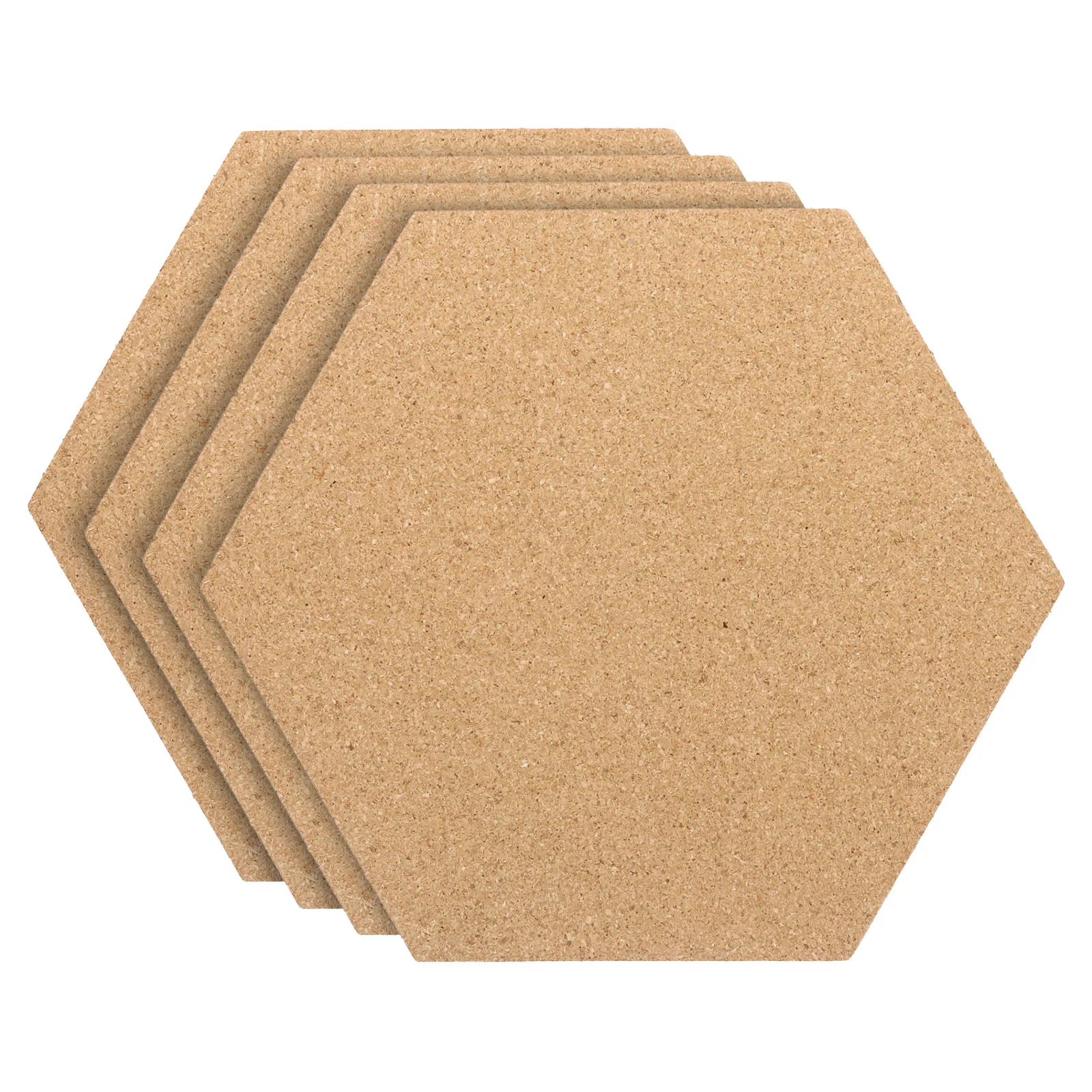 2-8Pc-Hexagon-Cork-Stickers-DIY-Decorative-Postcard-Wall-Cork-Board ...