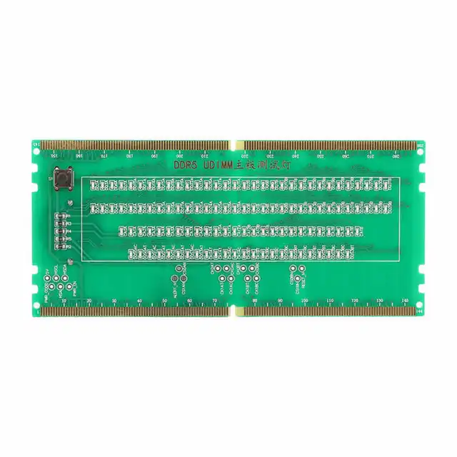 DDR5 Computer RAM Memory Slot Tester Card with LED Lights Portable for ...