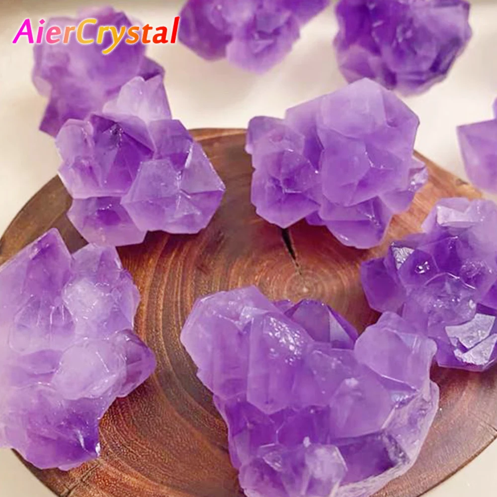 Natural-Amethyst-Flower-Gravel-Crystal-Raw-Ore-Healing-Crystal-Mineral ...