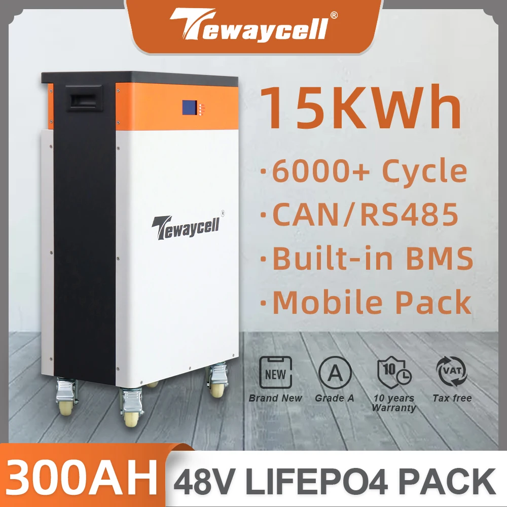 48v 300ah Lifepo4 Battery Pack 15kwh Power 6000cycle Lithium Iron ...