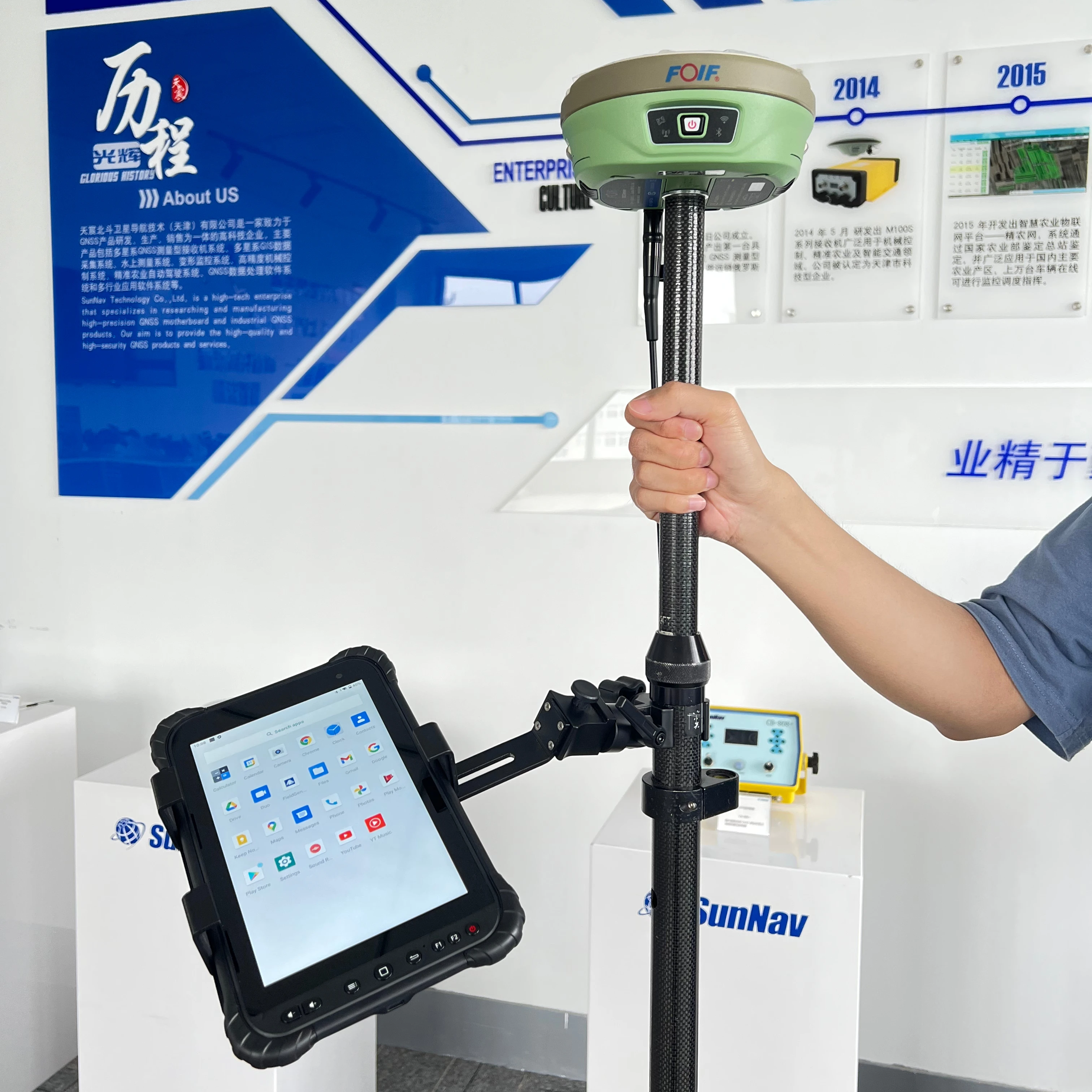 A90 IMU Tilt GPS RTK receiver 800 channels gps survey equipment Dual ...