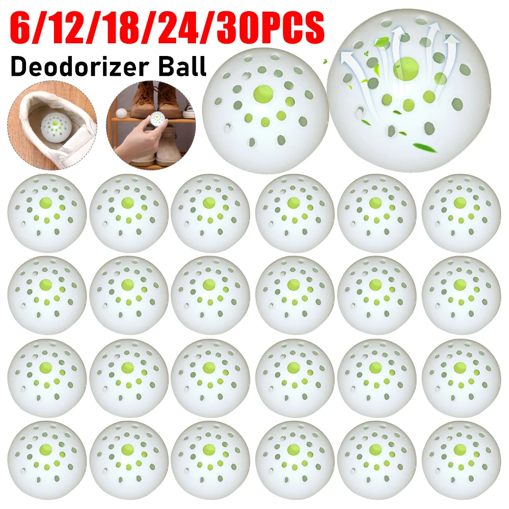 6-30PCS Deodorizer Freshener Balls for Sneaker Deodorizer Ball for ...