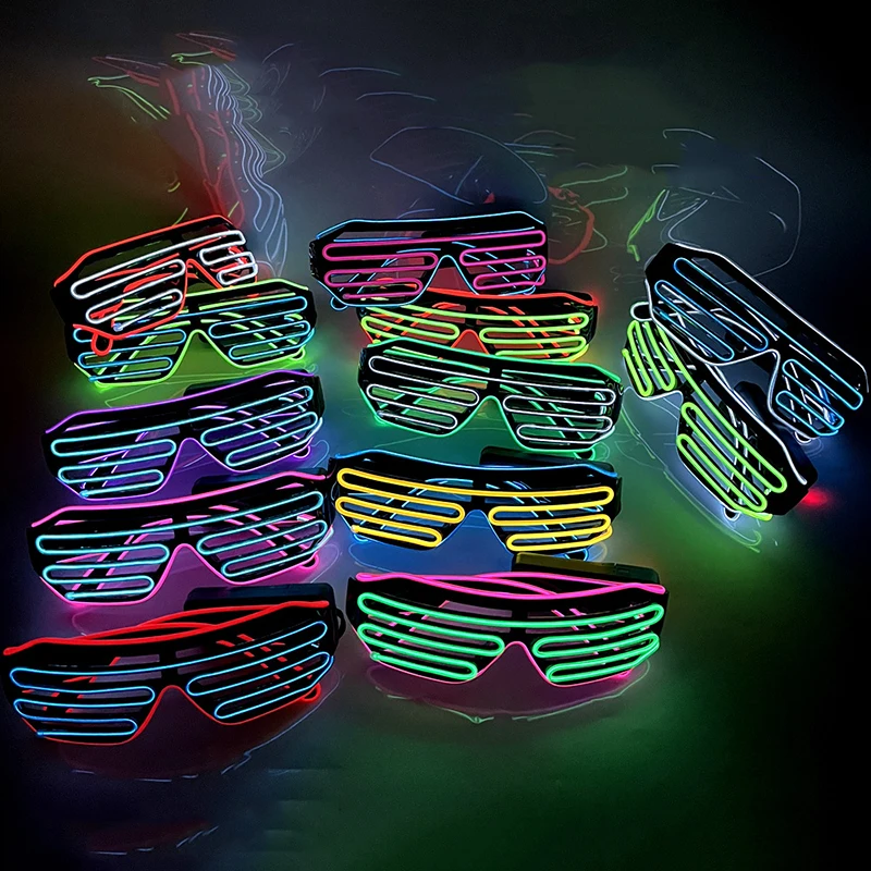 Glowing-Glasses-LED-Gafas-Luminous-Bril-Neon-Christmas-Glow-Sunglasses ...