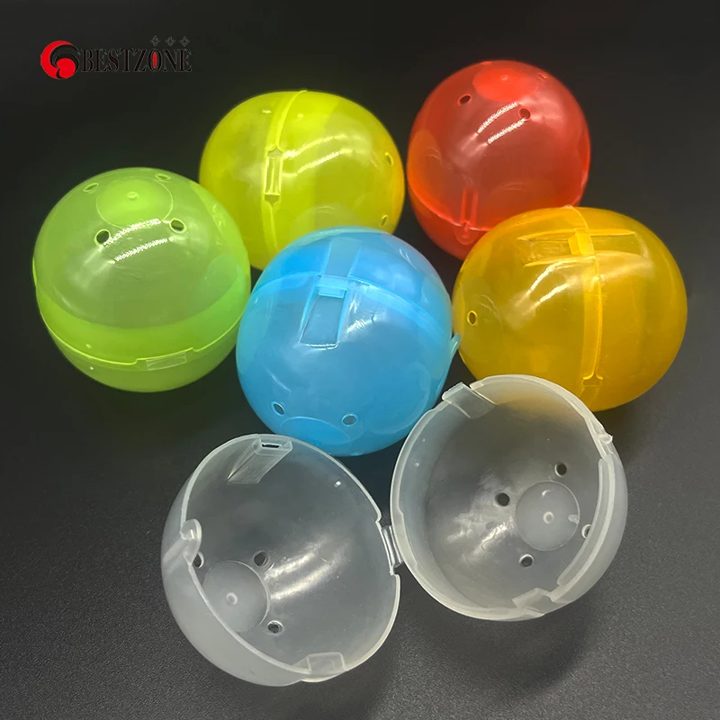 50Pcs 63*70mm 2.48*2.75in Toy Capsules Plastic Surprise Ball Container ...