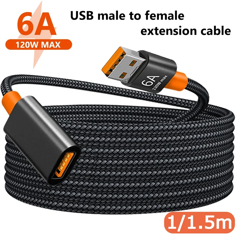 6A-USB-3-0-Extension-Cable-Female-To-Male-Extender-Cord-High-Speed ...
